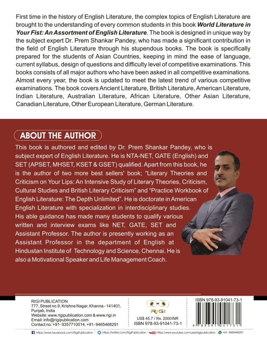 WORLD LITERATURE IN YOUR FIST An Assortment of English Literature 3rd ...